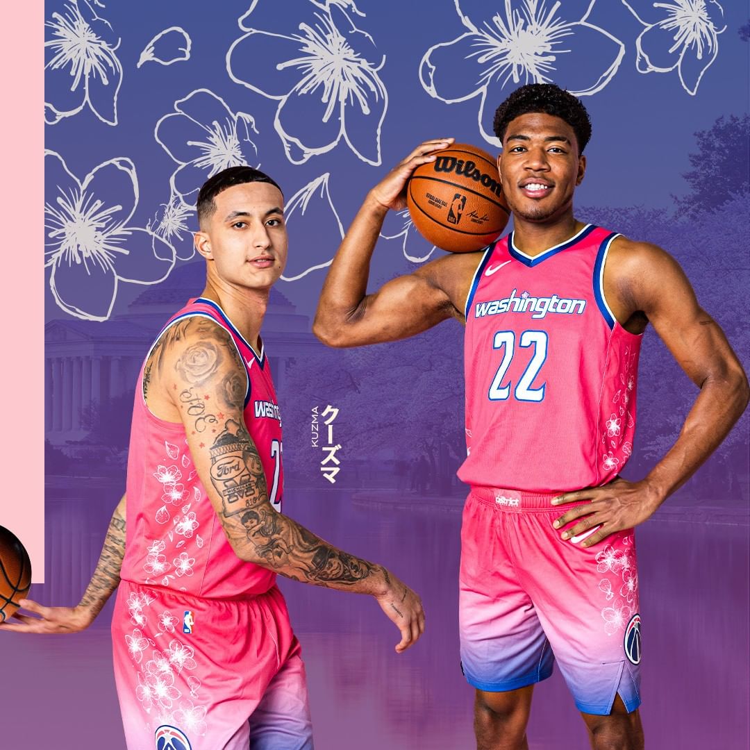 Maillot City 2022-23 des Washington Wizards : l'édition Bloom City