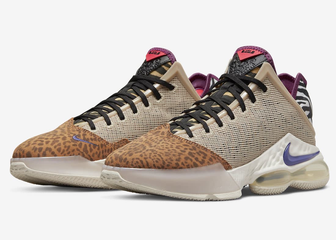 LeBron 19 Low Safari / Animal Pack : Nike dévoile le coloris - basketpack.