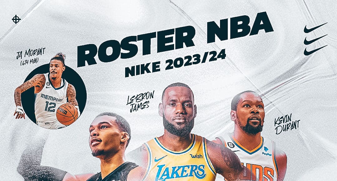 Reprise de la saison NBA : le 5 majeur Nike, Roster NBA Nike