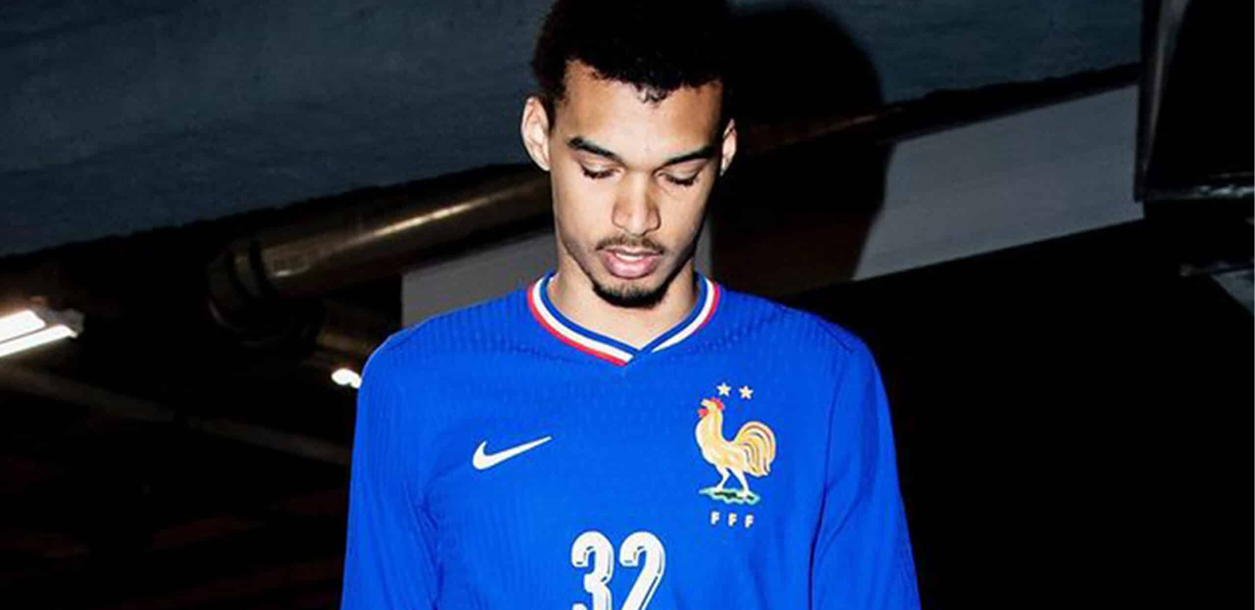 Wemby dévoile le nouveau maillot de l'Equipe de France de foot
