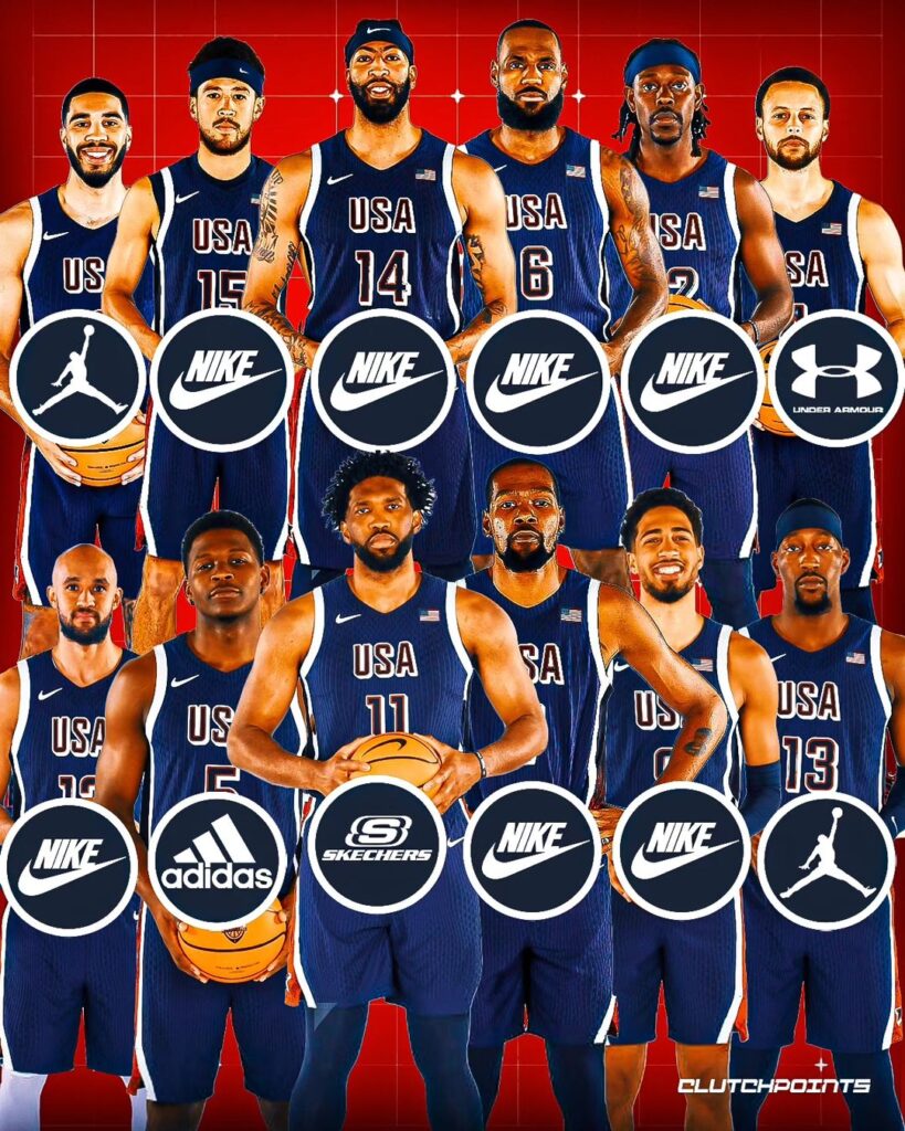 JO 2024 : 75% du roster de Team USA avec le groupe Nike