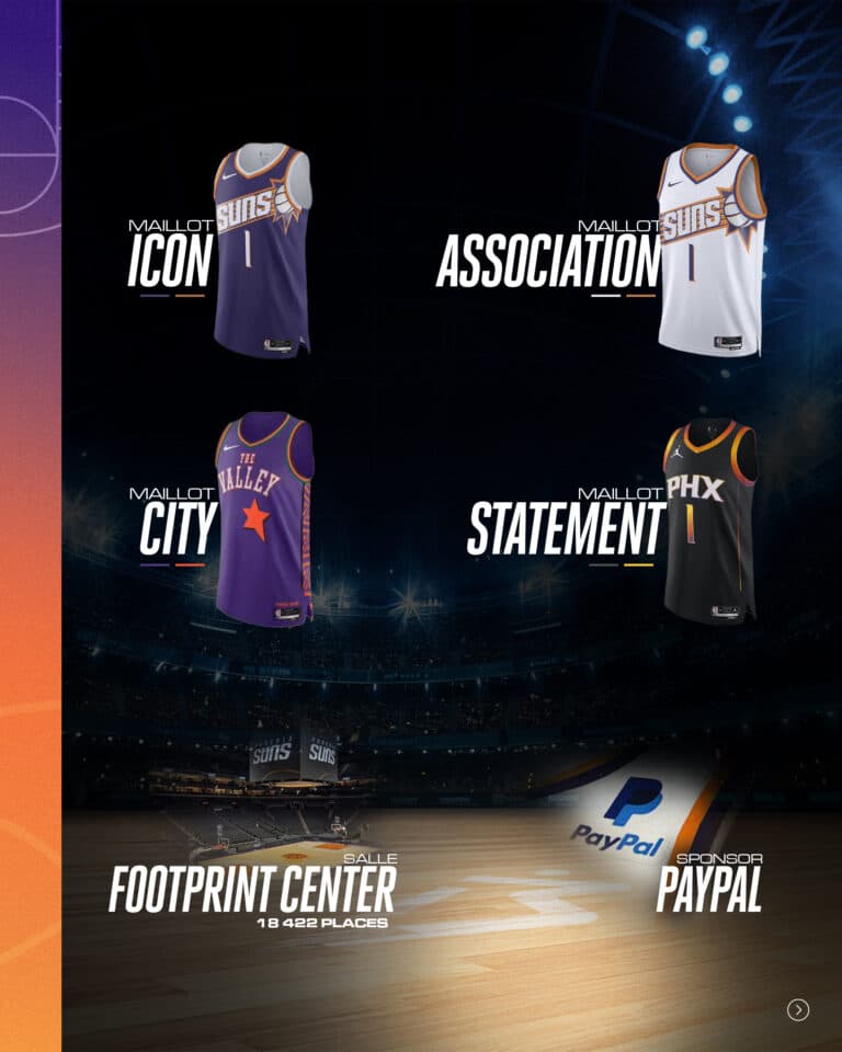 Phoenix Suns : les paires et maillots, City Edition 2024-2025