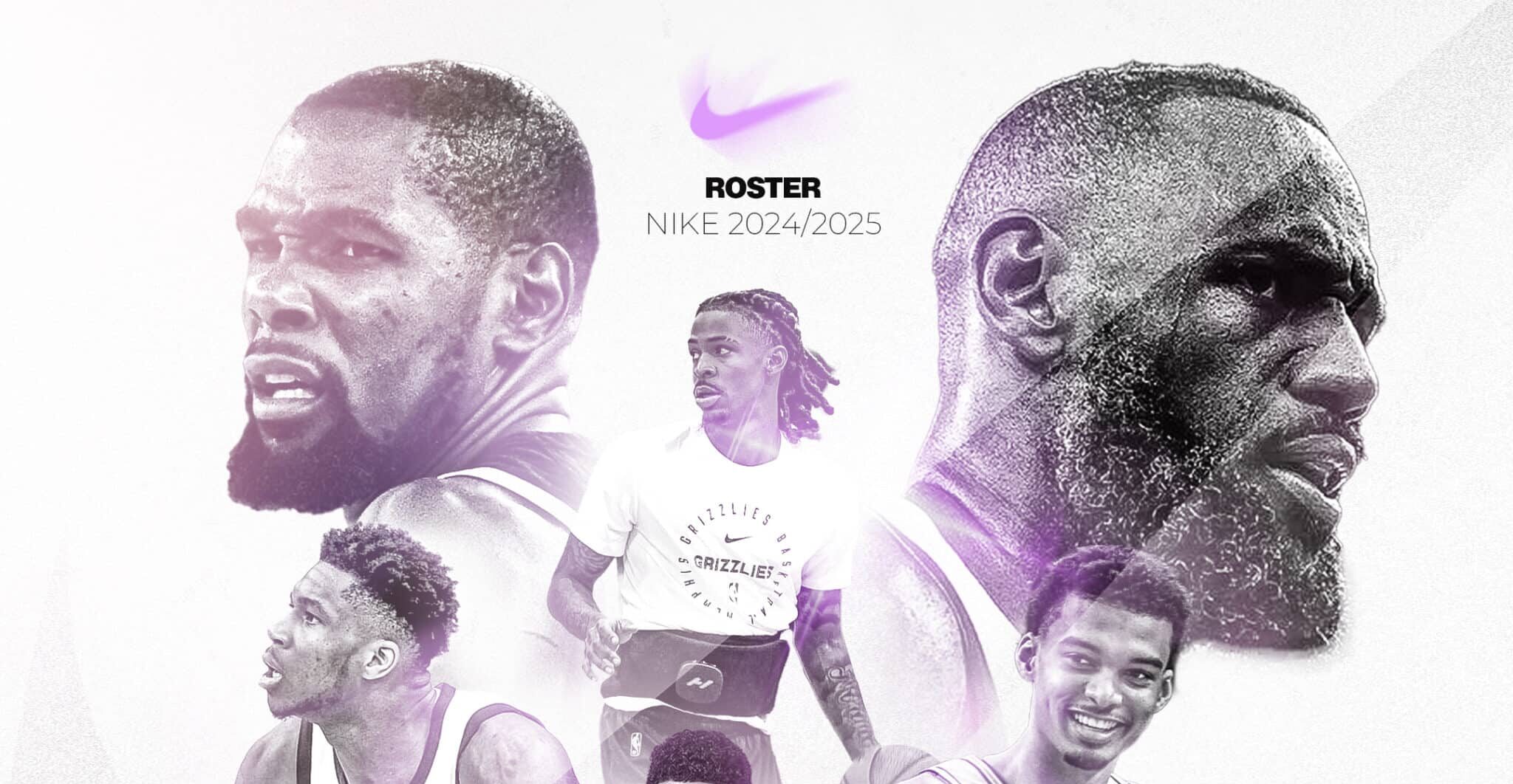 Le roster NBA de Nike pour la saison 2024-2025