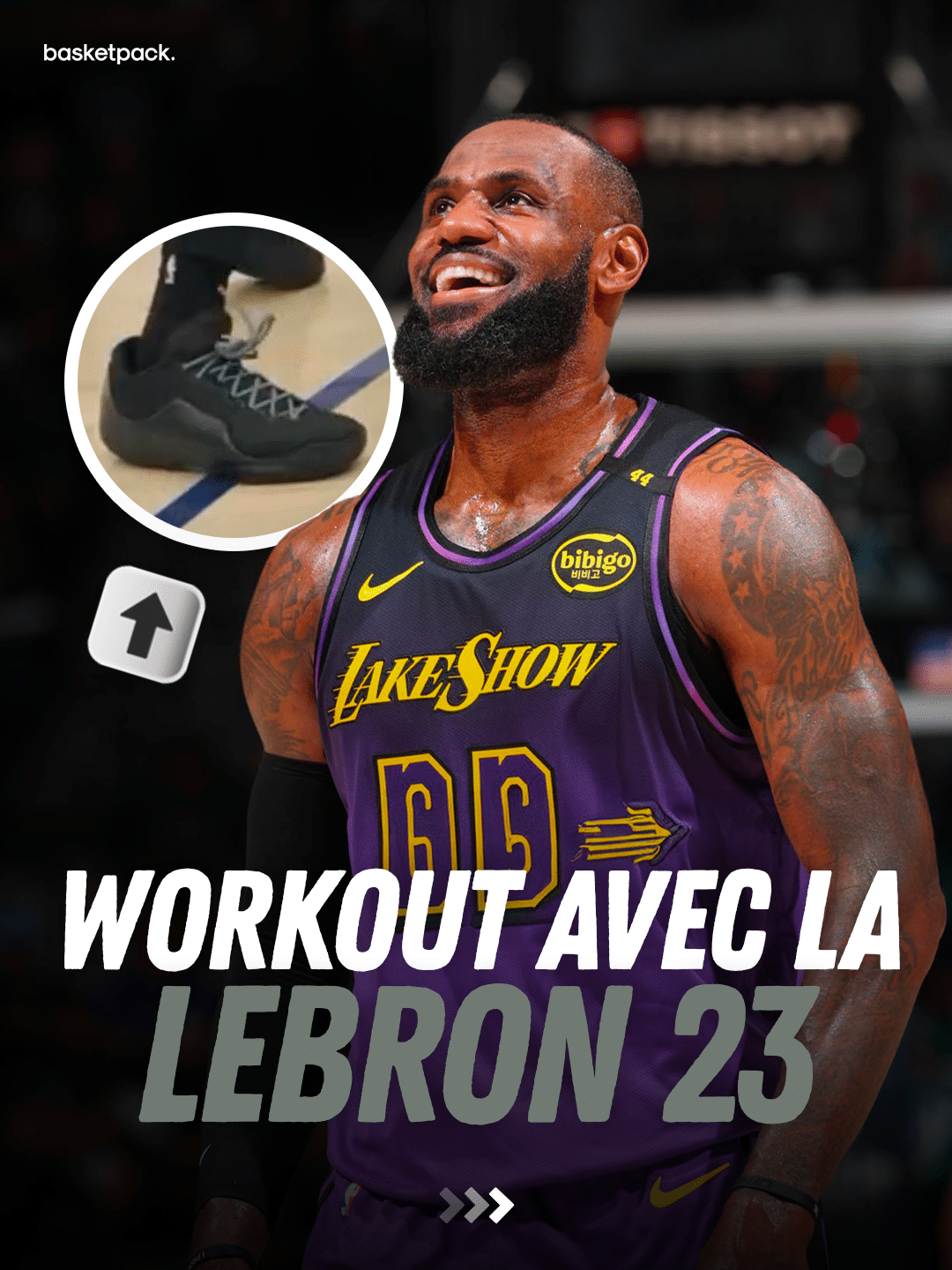 Nike LeBron 23 : King James à l'entrainement avec la paire